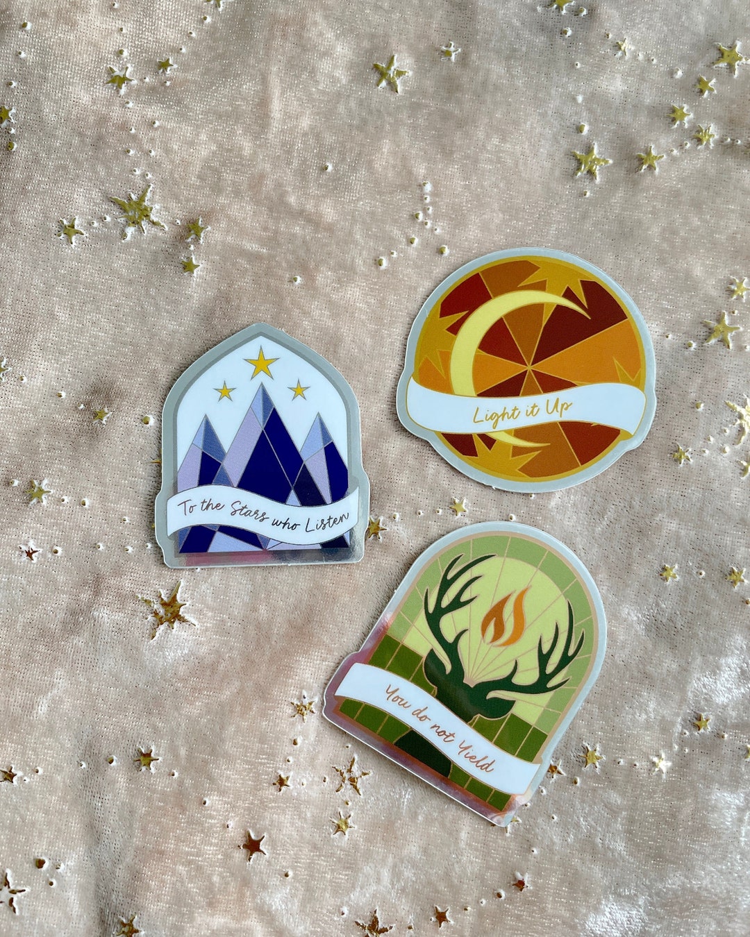 SJM Universe Quotes Metallic Stickers - Acotar, Throne of Glass, and ...