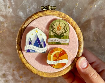 SJM Universe Quotes Metallic Stickers Acotar, Throne of Glass, and ...