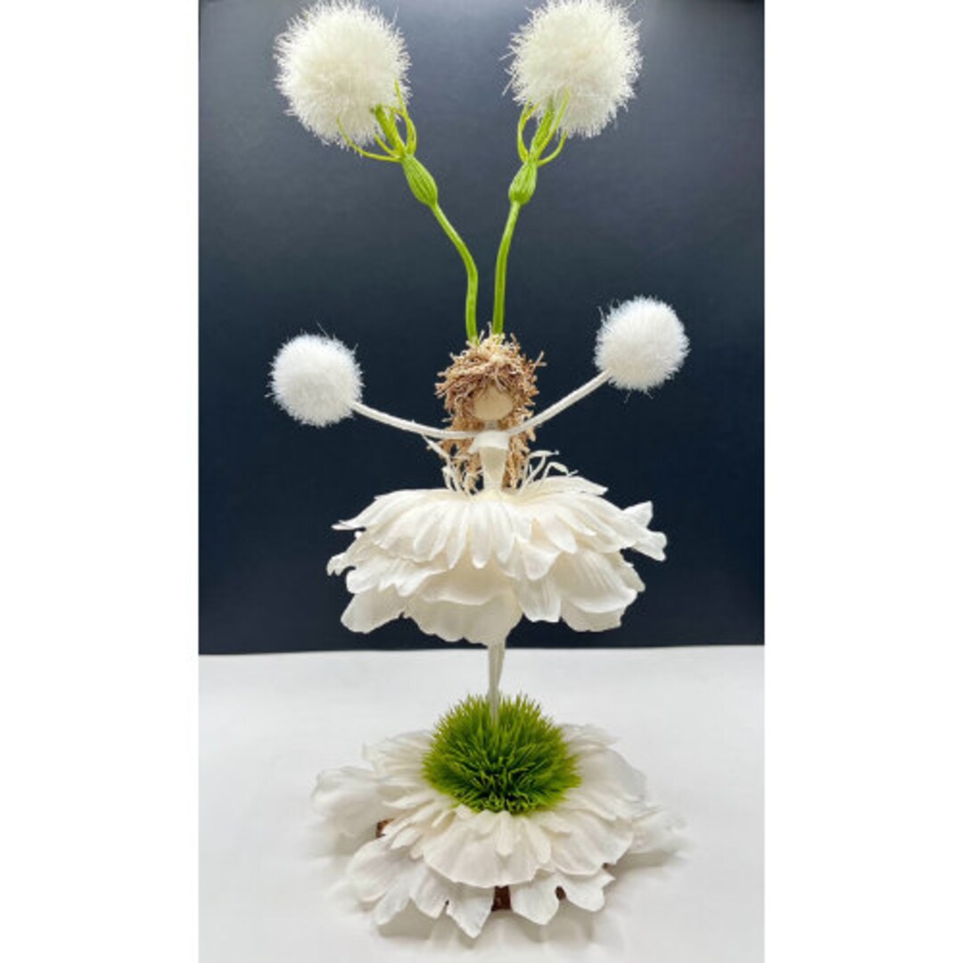 Dandelion Fairy Doll, Mystical Fairy Sculpture, Whimsical Nature Fairy ...