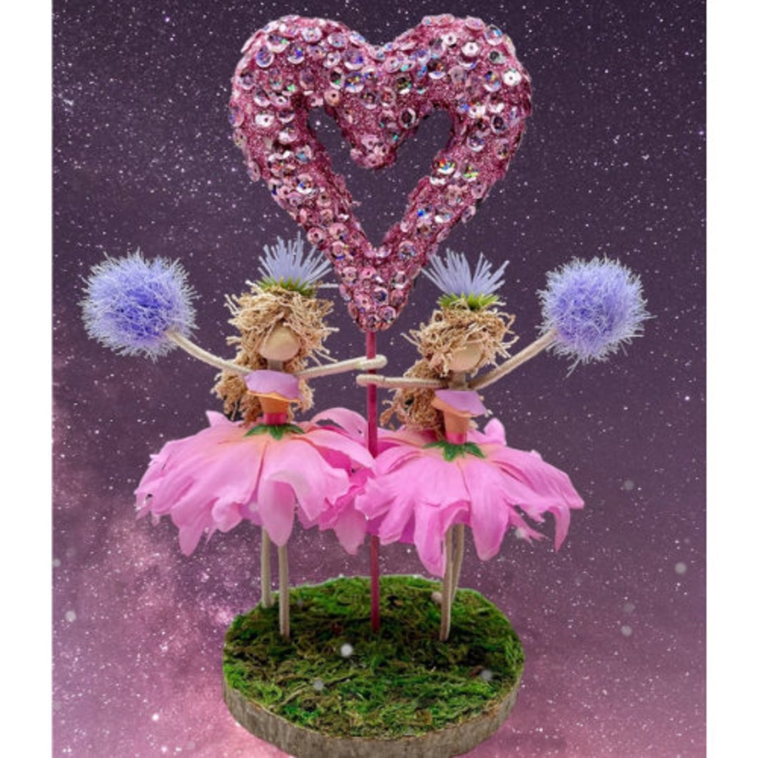Girls Valentine, Valentine Fairy, Fairy Twins, Valentines Figurine ...