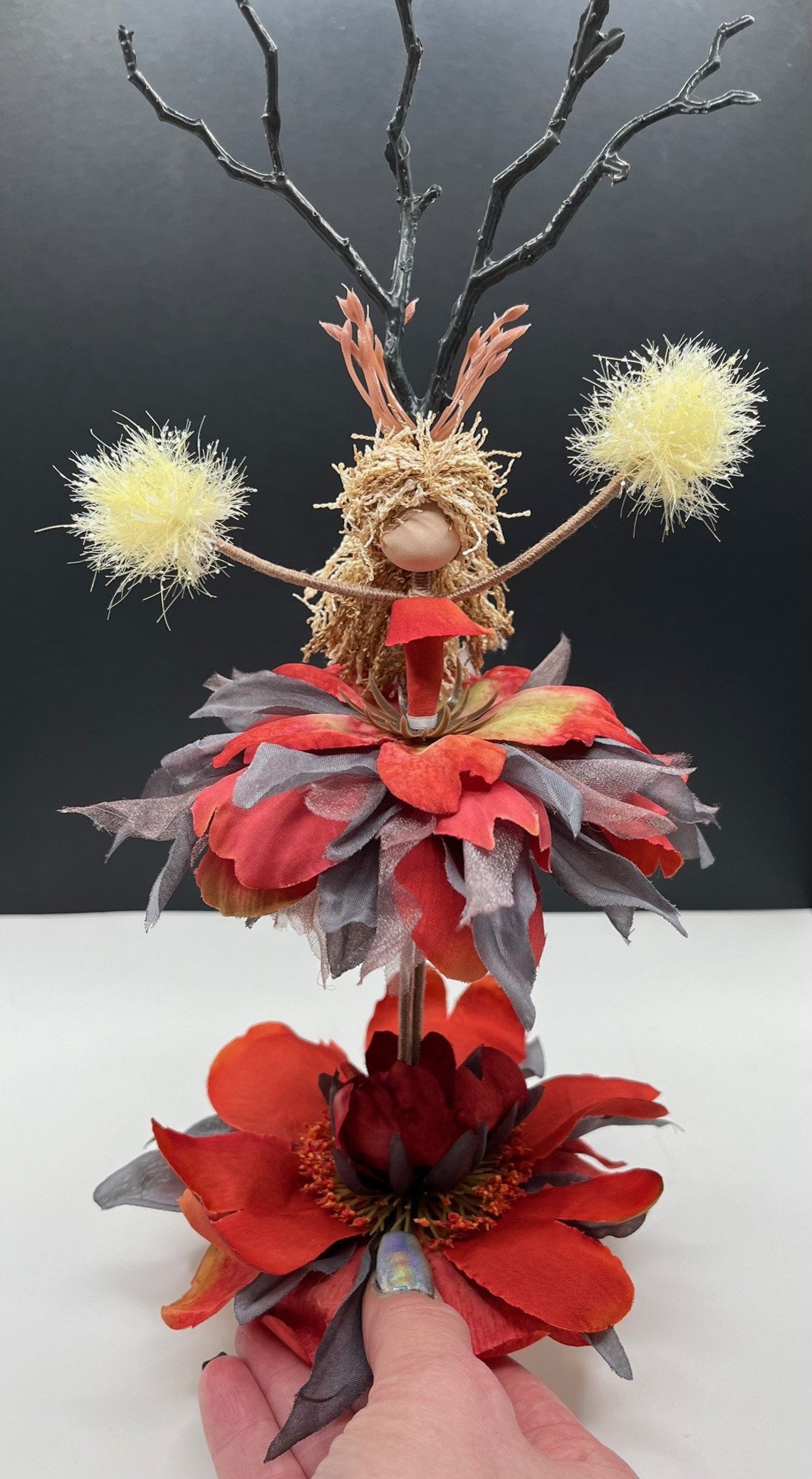 Enchanted Stick Fairy, OOAK Doll, Handmade Art Doll, Twig Witch Fairy ...