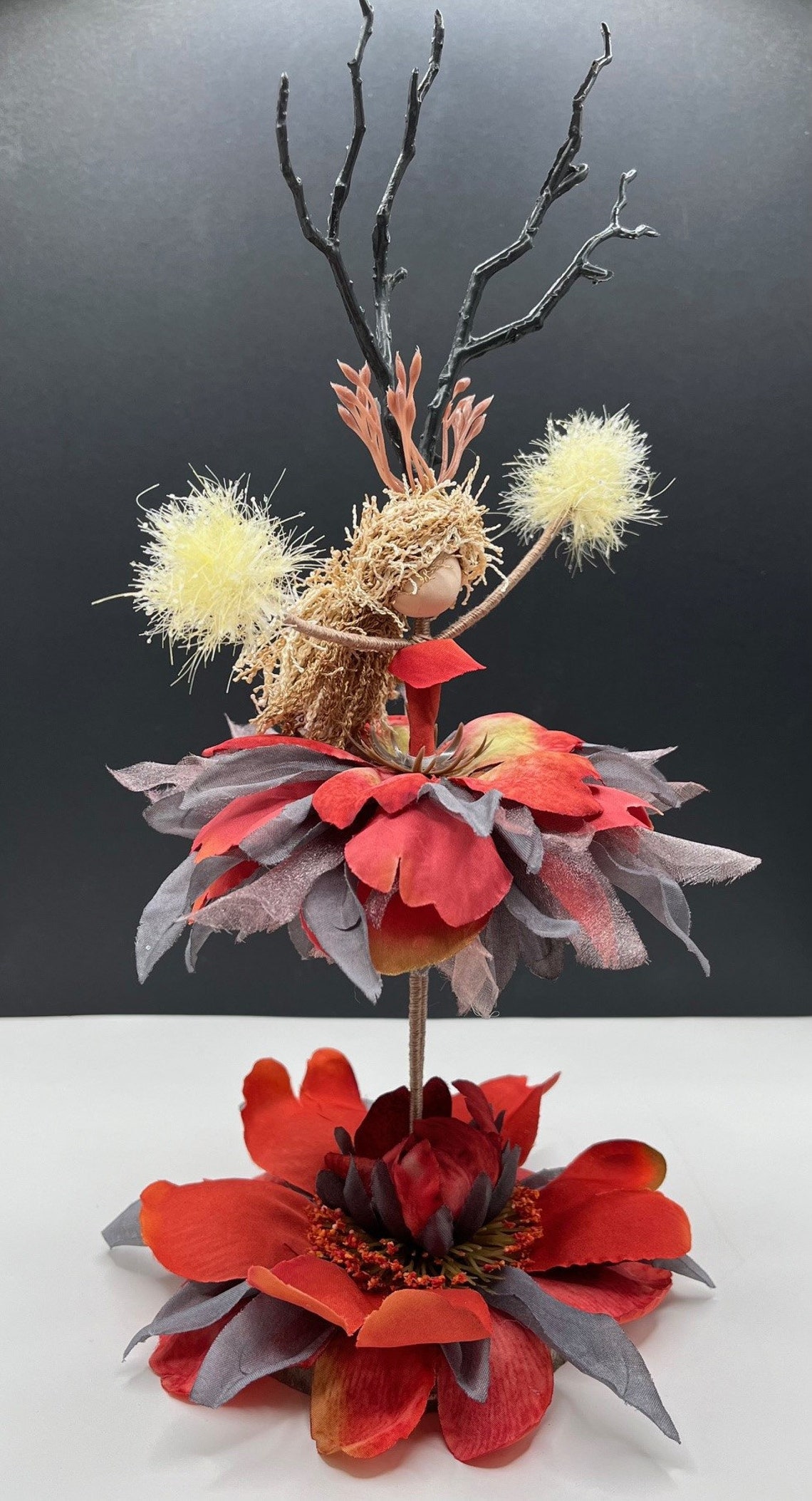 Enchanted Stick Fairy, OOAK Doll, Handmade Art Doll, Twig Witch Fairy ...