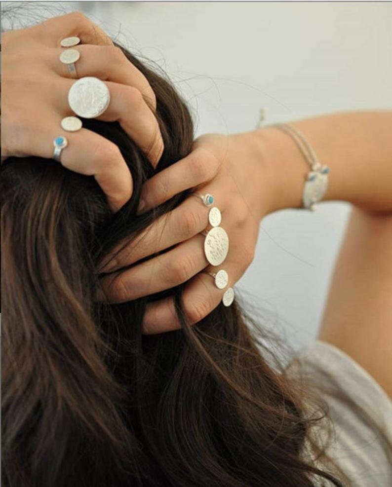 Calligraphy Engraving 925 Silver Ring Persian Calligraphy - Etsy UK