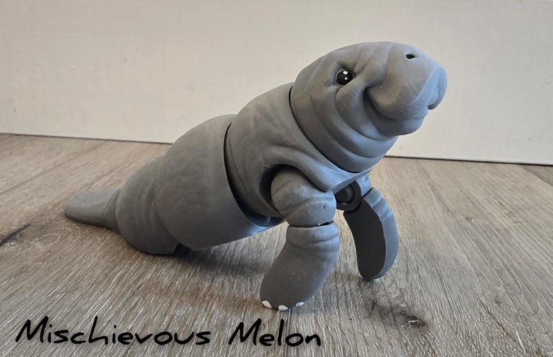 Paint Your Own Manatee | Articulated Manatee Fidget Toy, Desk Toy | Mat ...