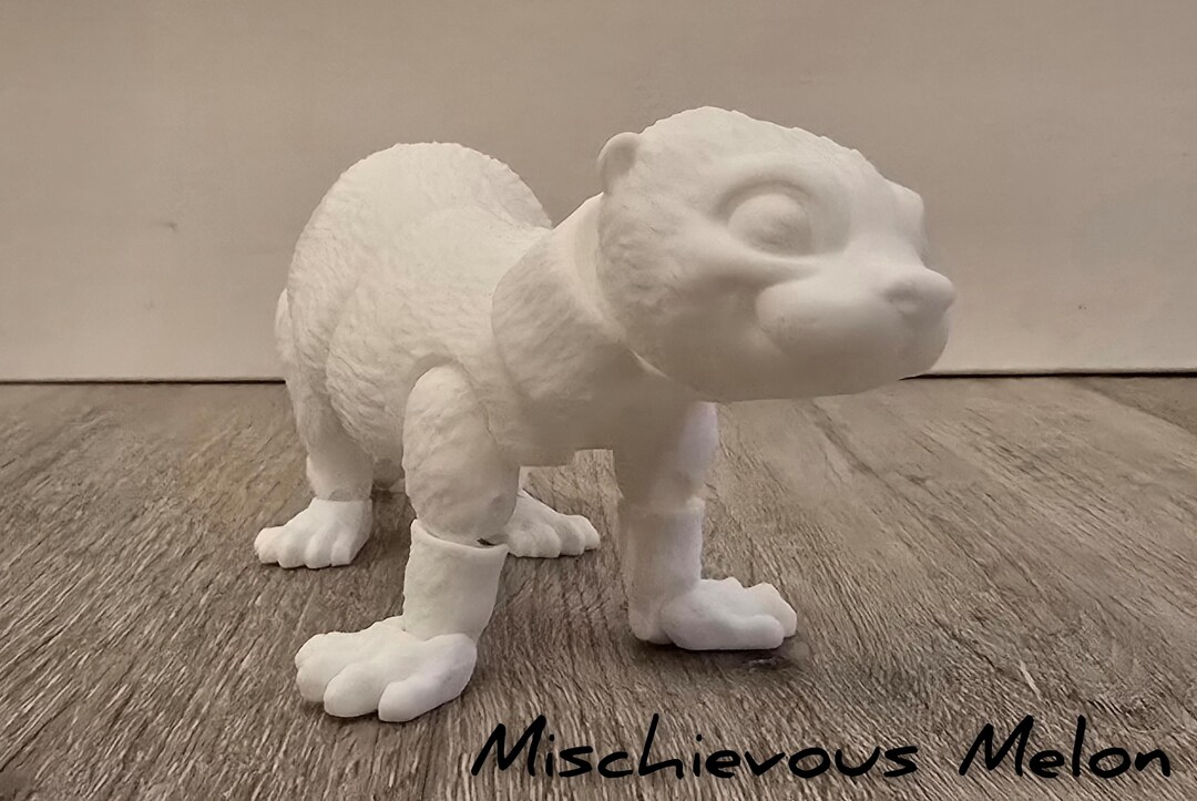 Paint Your Own River Otter | River Otter Fidget Toy, Desk Toy | Mat ...