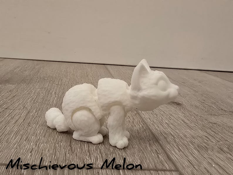Paint Your Own Mini Cat | Articulated Mini Cat Fidget Toy, Desk Toy ...