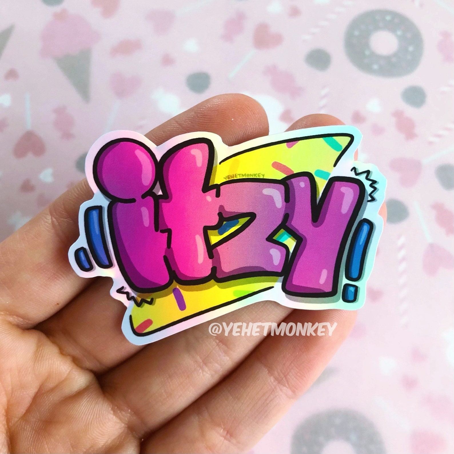 MIDZY Holographic Sticker - Etsy