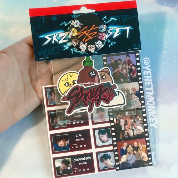 Stray Kids Sticker & Pin Set Kpop | Etsy