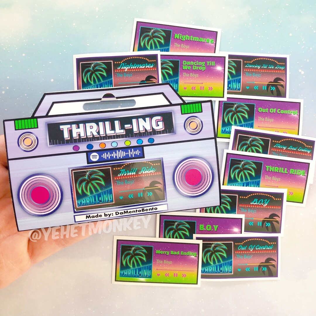 TBZ 2pc Thrill-ing Album Kpop Journal Stickers - Etsy UK