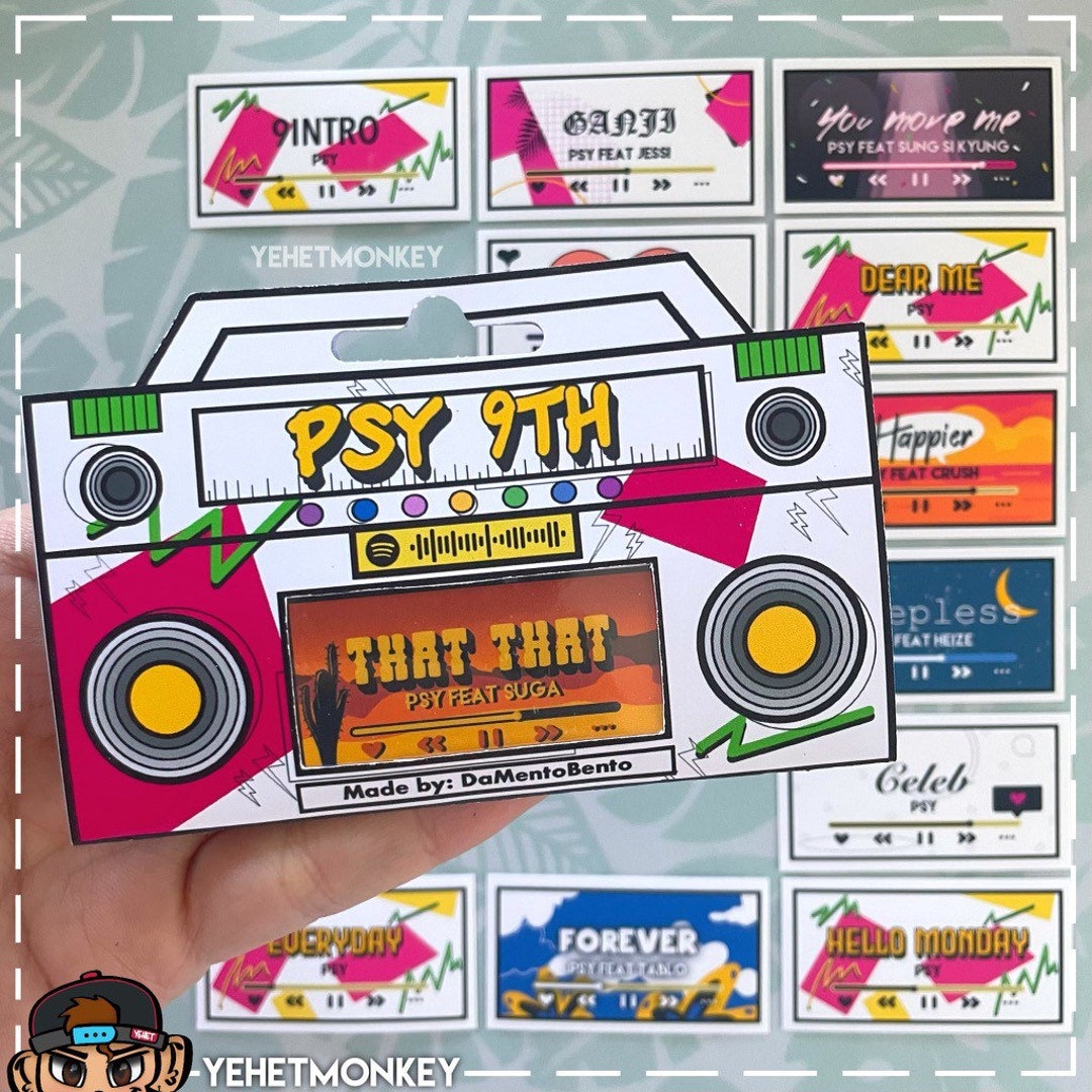 PSY- Psy 9th Album Kpop Journal Sticker2pc - Etsy