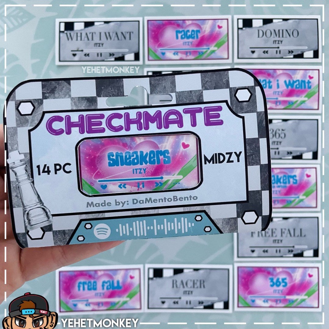 Midzy- Checkmate Album Kpop Journal Stickers - Etsy
