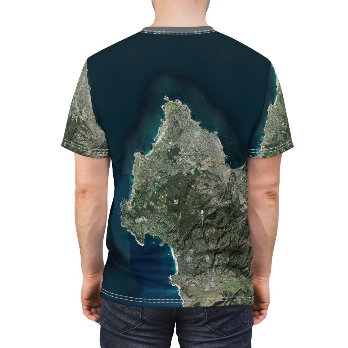 Monterey, California Map T-shirt, Unisex Men Women Tshirt Tee ...