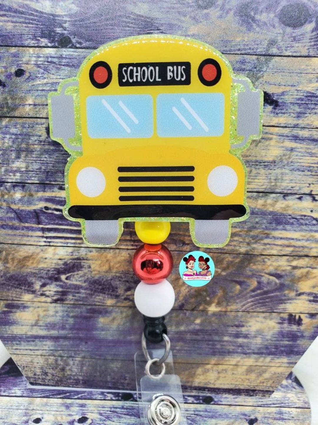 School Bus Badge Reel, Bus Driver Badge Reel, Bus Badge Reel, Teacher ...