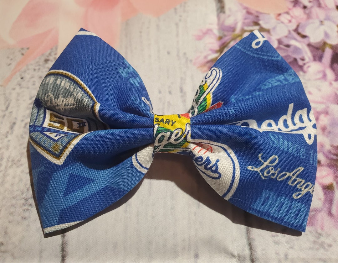 LA Dodgers Hair Bow Clip! - Etsy
