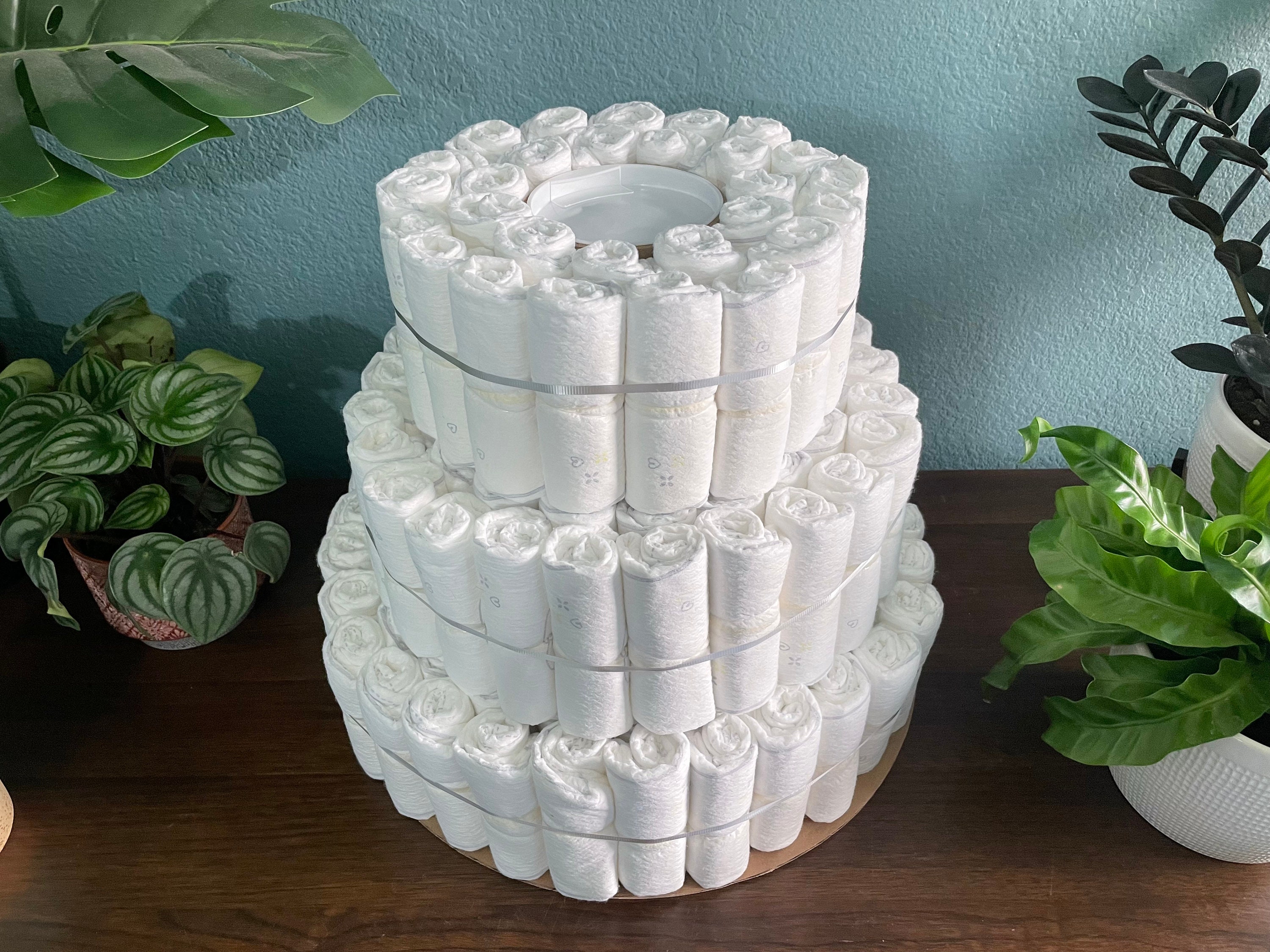 Dashing Blue Dragon Diaper Cake- 3 Tier - Etsy