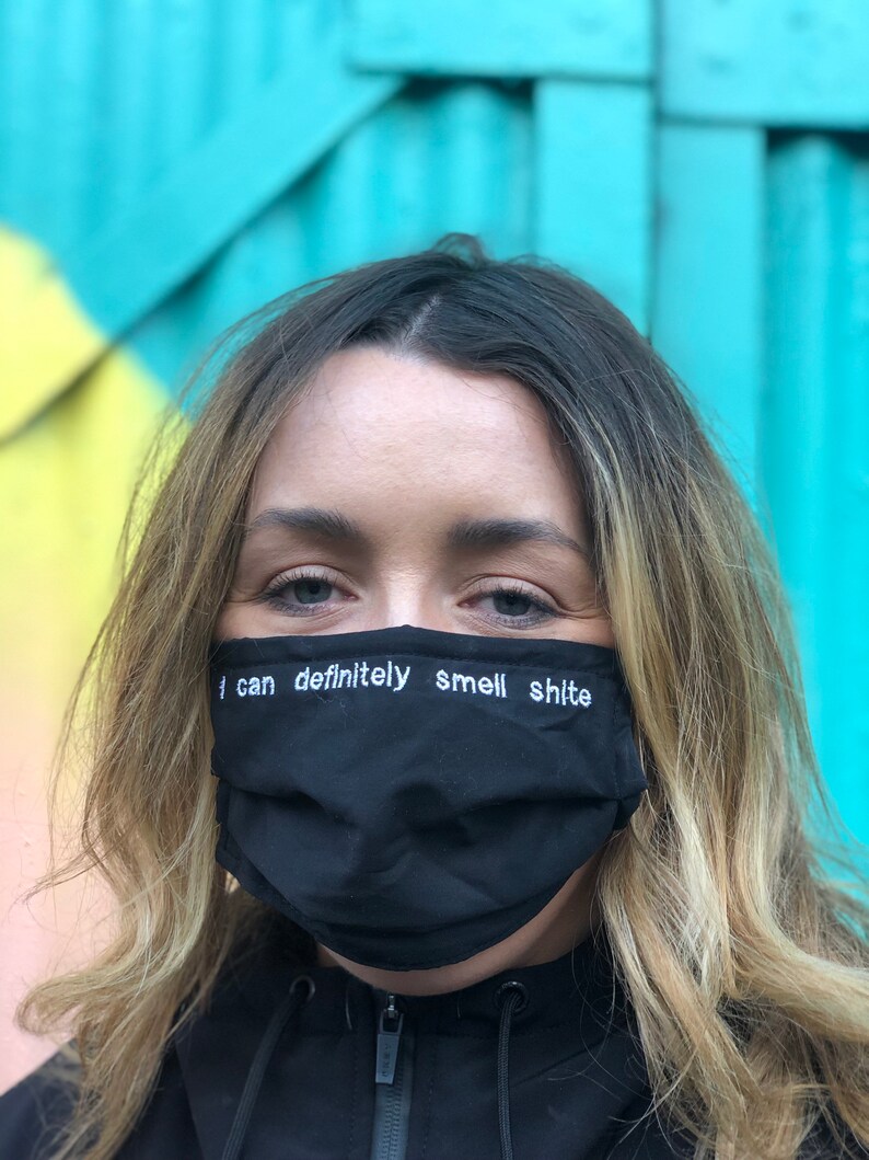 I Can Definitely Smell Shite Embroidered HEPA Filter Face - Etsy