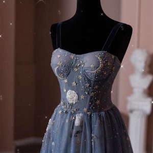 Beautiful Starry Sky Lace Prom Dresses A-line Princess Tulle - Etsy Canada