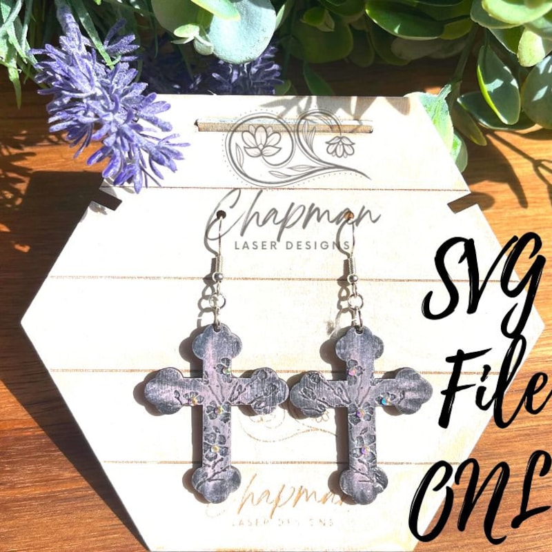 Easter Cross Earrings - Etsy