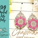 Mendi Earring SVG / Floral Earring SVG / Laser File / Earring File - Etsy