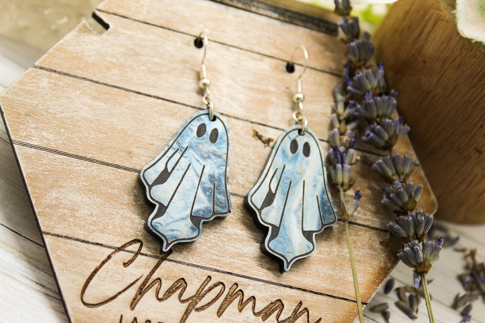 Ghost Laser Cut Earring File /halloween Earring File / Laser - Etsy