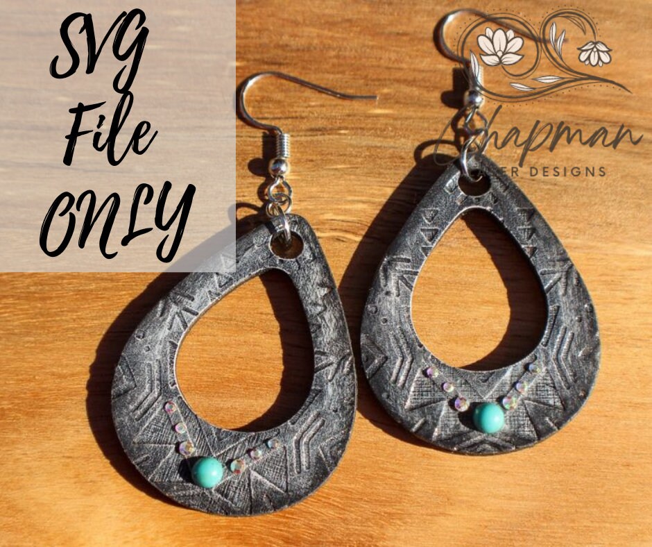 Tribal Earring Design / Vintage Western Inspired Earring / | Etsy