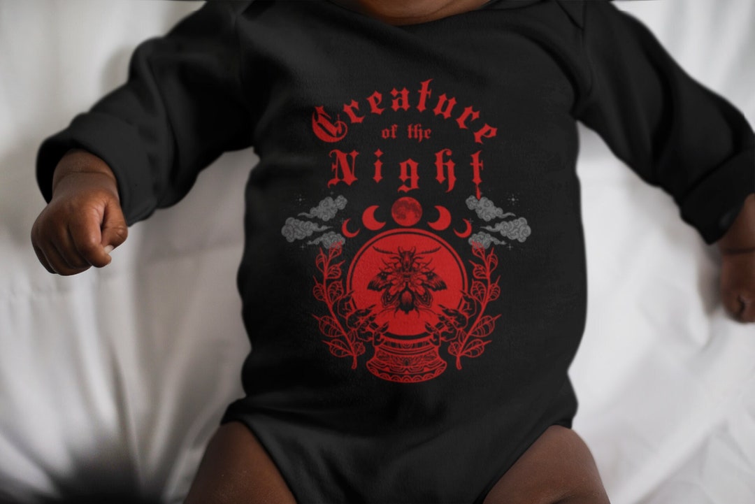 Gothic Baby Clothes | Goth Baby Onesie | Infant Long Sleeve Bodysuit ...