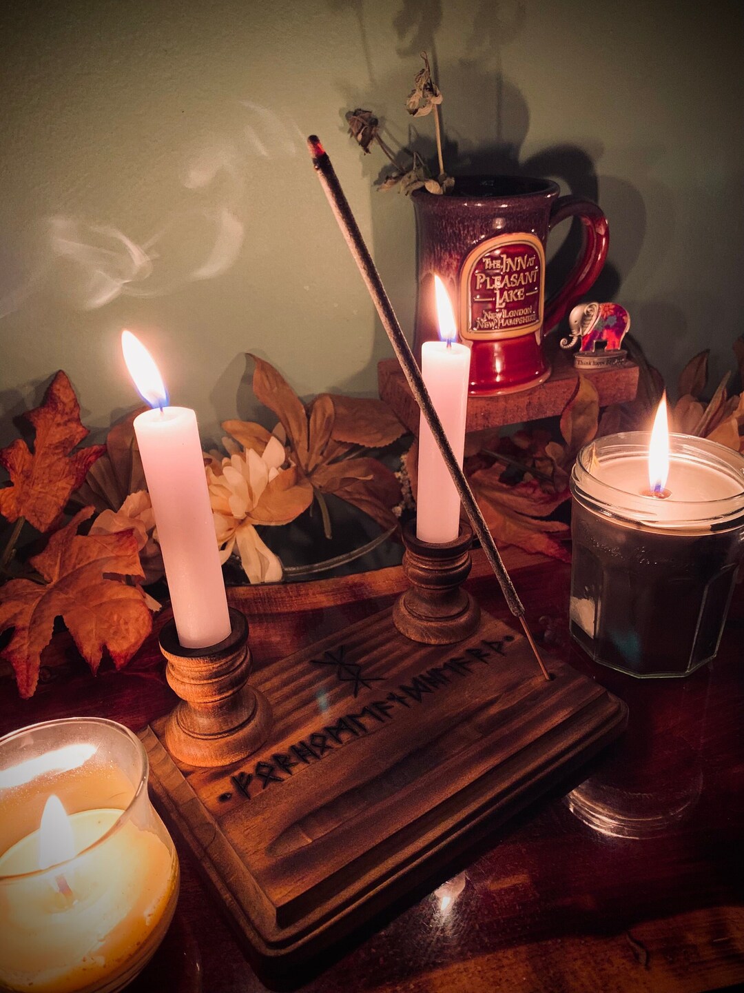 Norse Pagan Heathen Altar Incense Burner Blessings of Home and Hearth ...