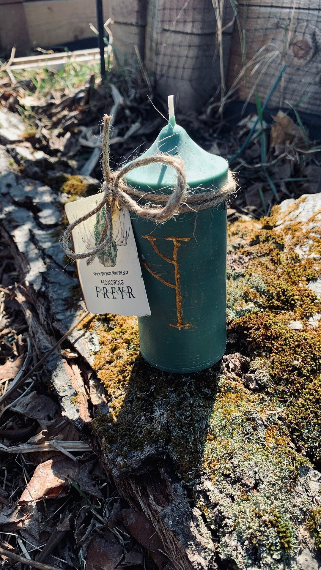 Norse Pagan Altar Candle - Freyr - Etsy