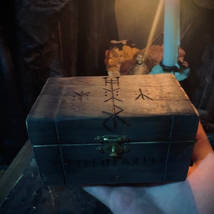 XL Viking Norse Pagan Rune Container & Offering Box - Etsy