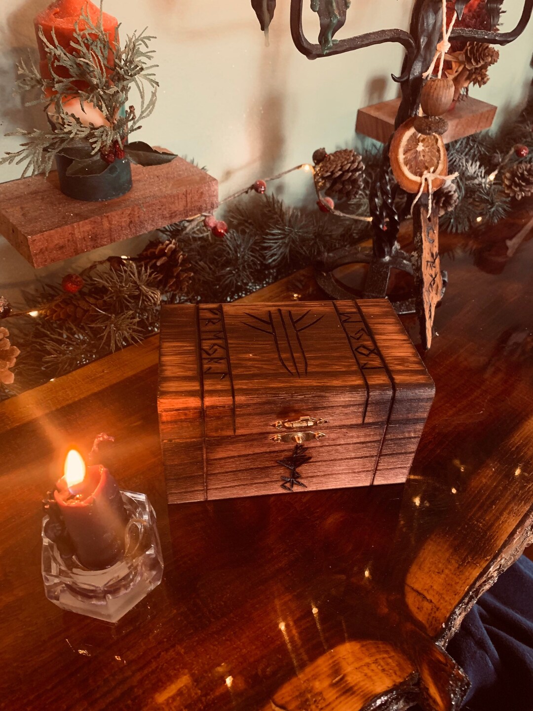 Honoring Freya | Norse Pagan | Rune Container | Offering Box | Tyr ...