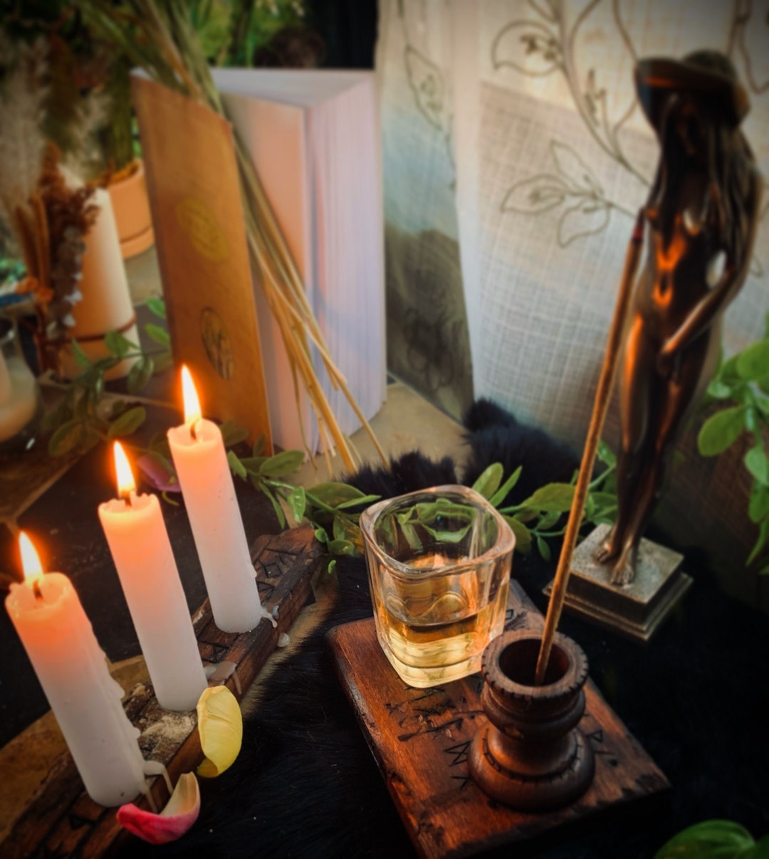 Norse Pagan: Handmade Incense Holder With Norse Runes - Etsy