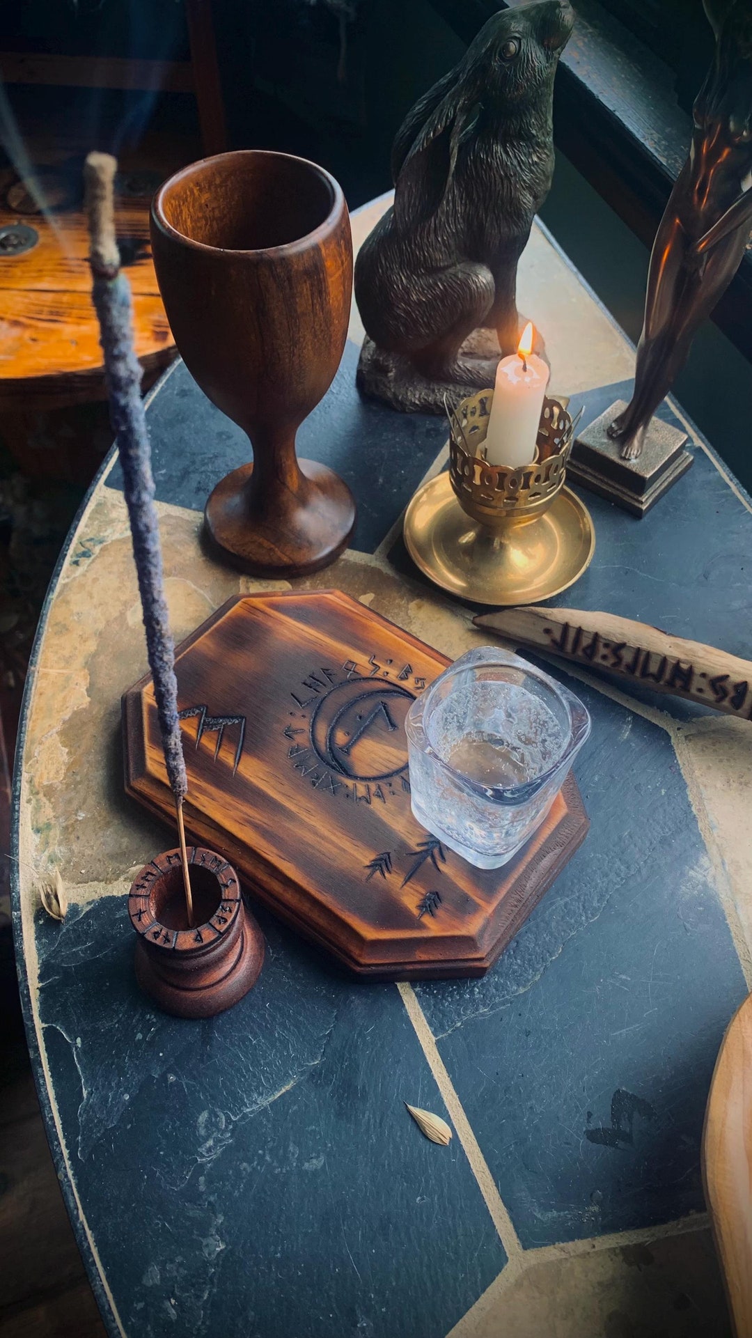 Loki Norse Pagan Altar Incense Burner Ritual Ceremonial Magick Odin ...