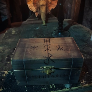 XL Viking Norse Pagan Rune Container & Offering Box - Etsy