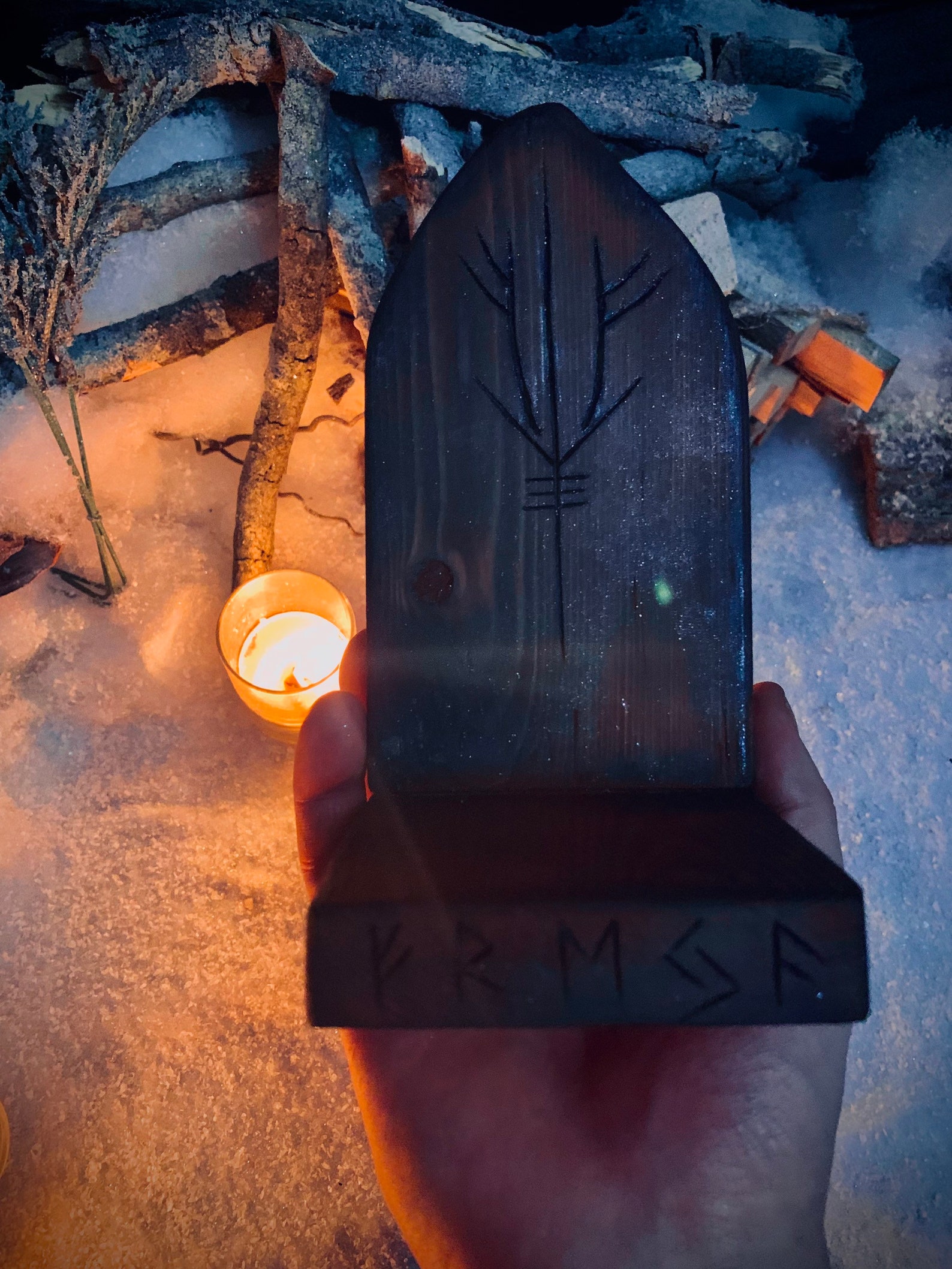 Honoring Freya | Cedar Altar | Norse Pagan | Rune Container | Offering ...