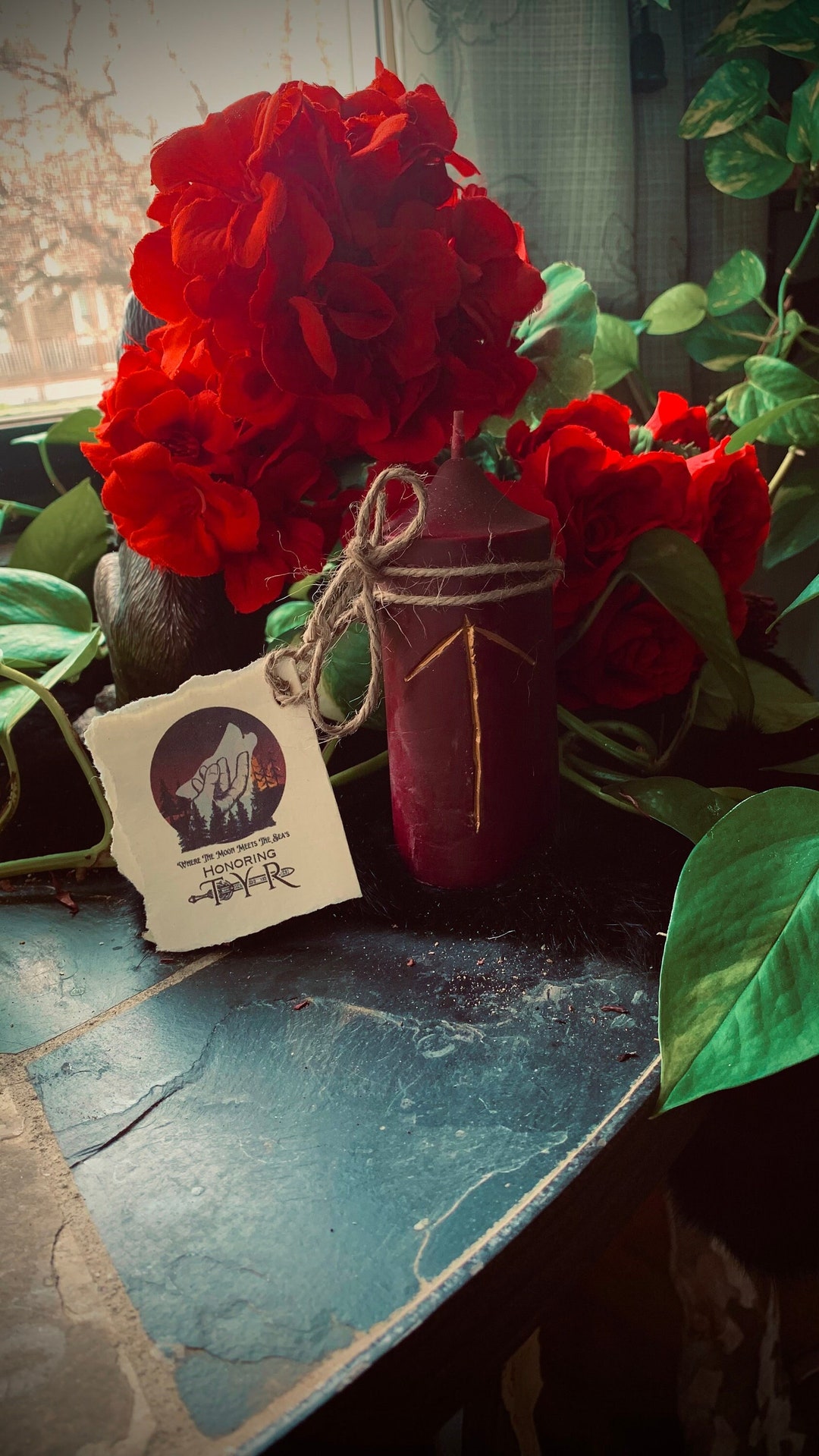 Honoring Tyr | Altar Candle | Offering Candle | Odin | Thor | Freya ...