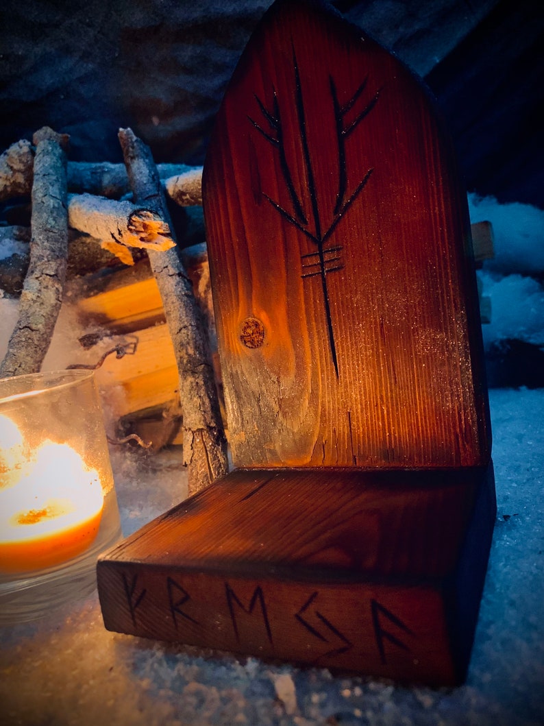 Honoring Freya | Cedar Altar | Norse Pagan | Rune Container | Offering ...