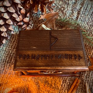XL Viking Norse Pagan Rune Container & Offering Box God of the Hearth ...