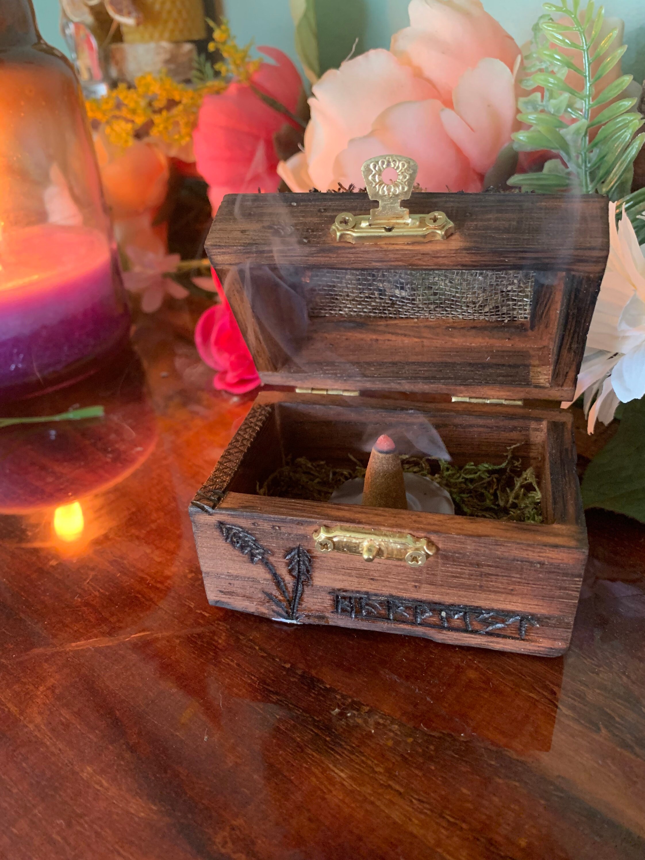 Viking Norse Pagan Smoker Offering Box Altar Tool - Etsy