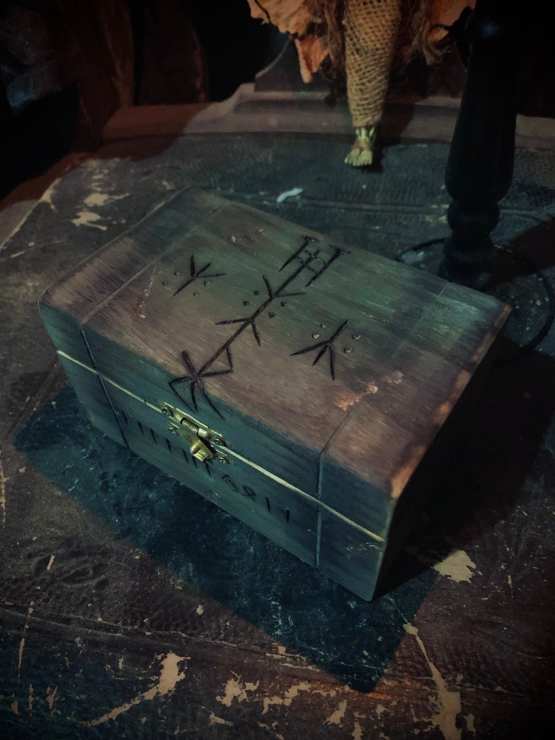 XL Viking Norse Pagan Rune Container & Offering Box - Etsy