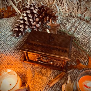 XL Viking Norse Pagan Rune Container & Offering Box God of the Hearth ...
