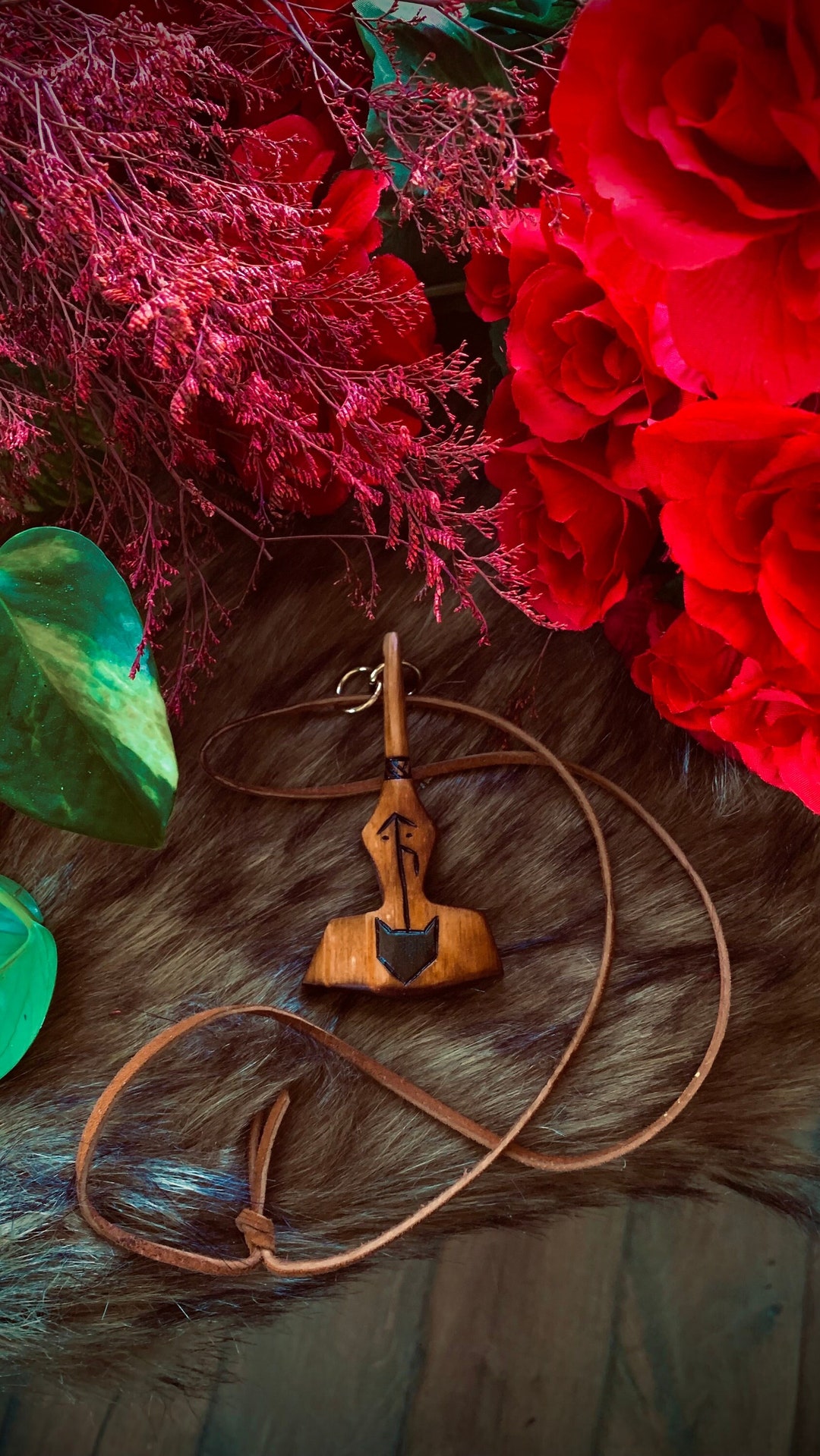 Honoring Tyr Mjolnir | Cedar | Norse Pagan | Rune Container | Offering ...