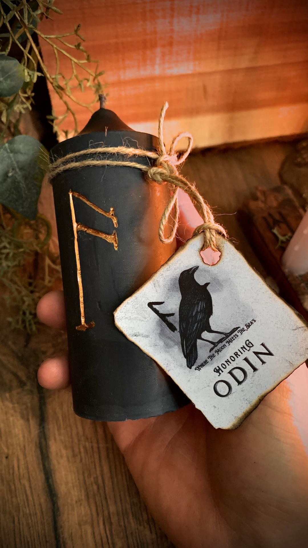 Odin Candle Norse Candle Pagan Candle Altar Candle Ritual Candle ...