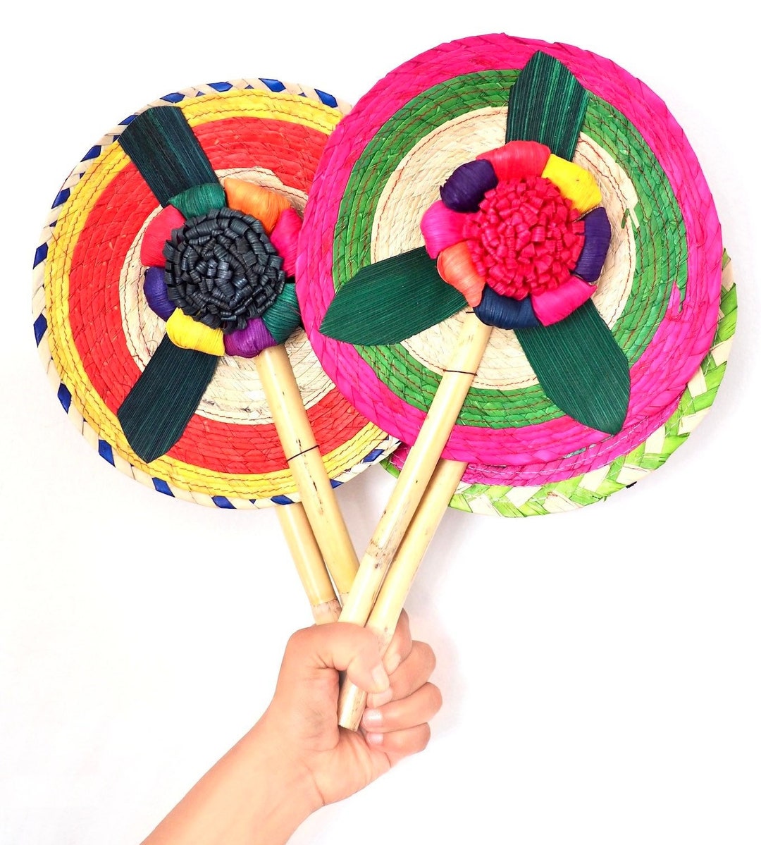 Hand Held Fan Fan Mexican Fan Mexican Corn Husks Fan - Etsy
