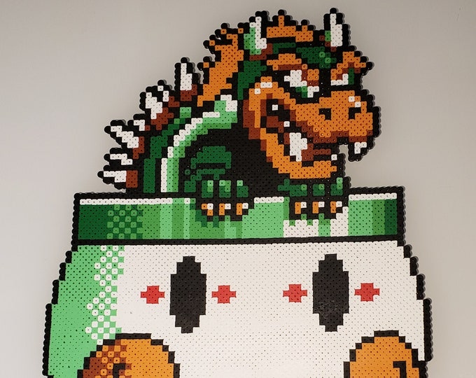 Super Mario World Bowser - SNES - Pixel Art - Made From Perler Beads - Etsy