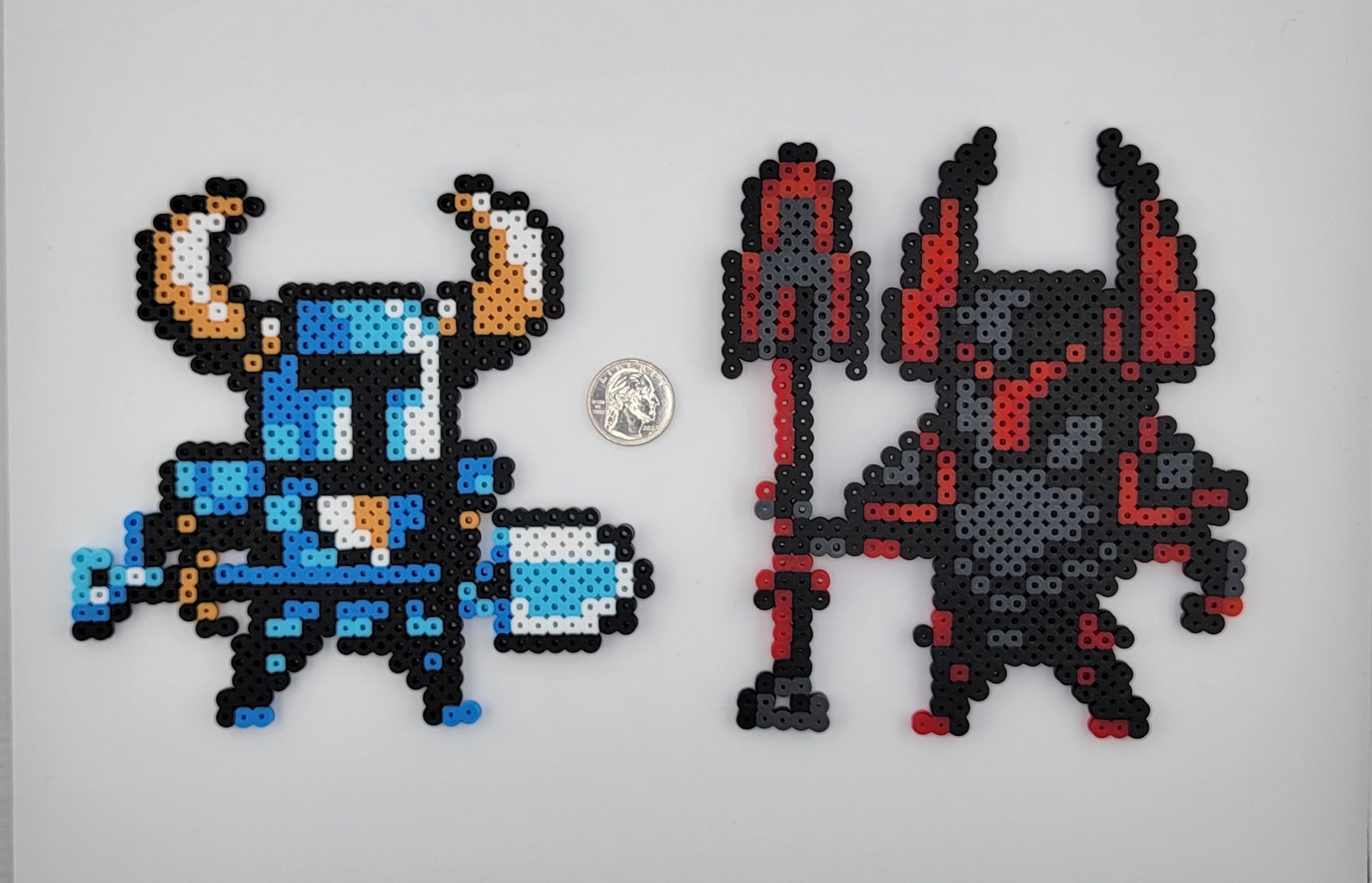 Shovel Knight - Black Knight - Pixel Art - Made From Perler Beads - Etsy