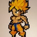 SSJ Goku & SSJ Vegeta - Pixel Art - Made From Perler Beads - Etsy