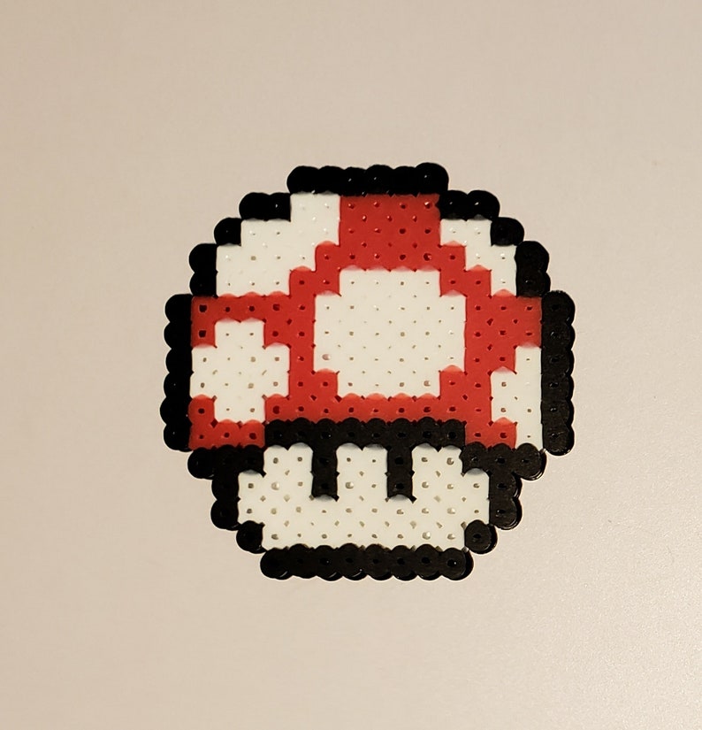 Mario Icons - SNES 16bit - Pixel Art - Made From Perler Beads - Etsy