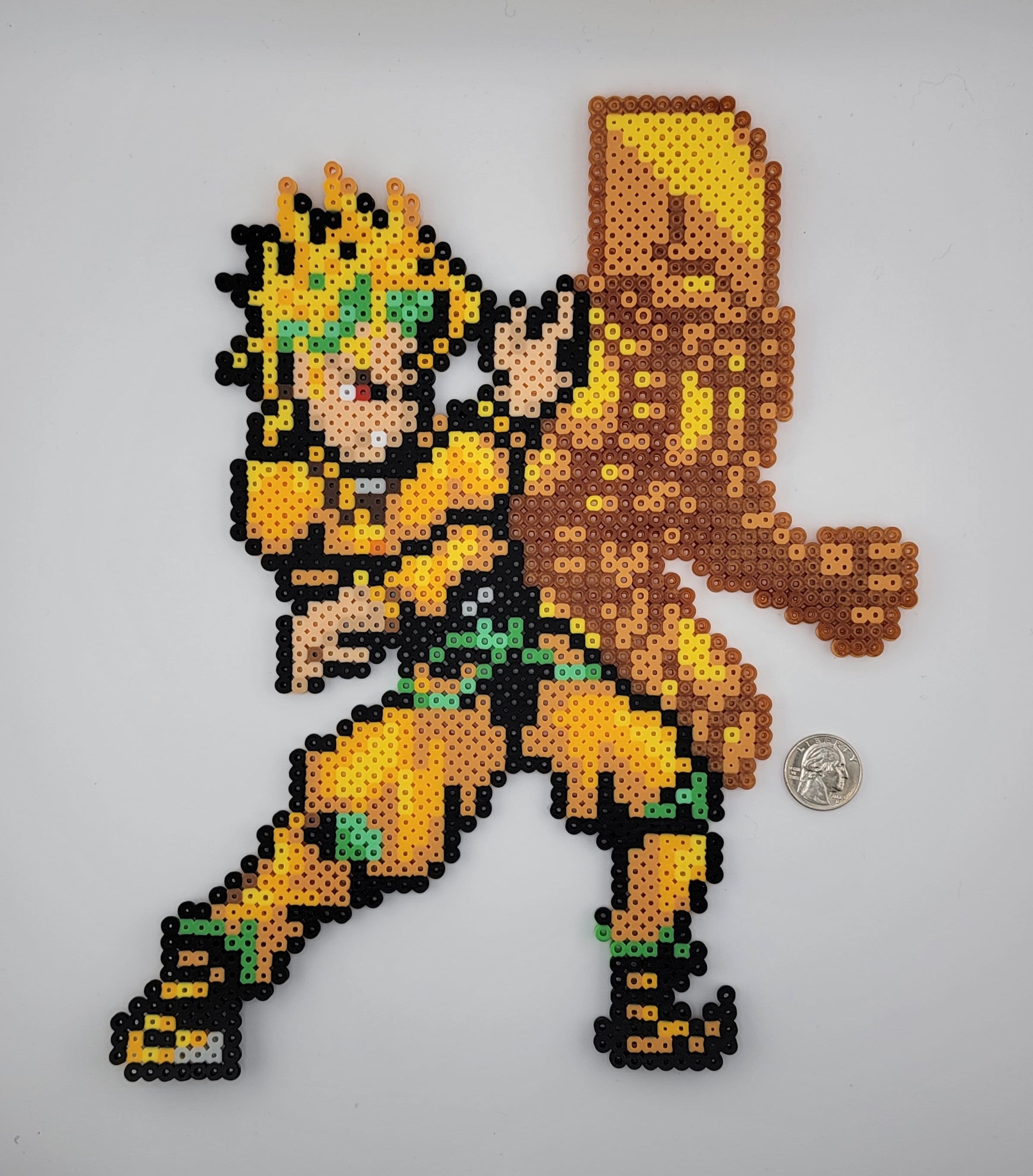 Dio Brando & the World - Pixel Art - Made From Perler Beads - Etsy