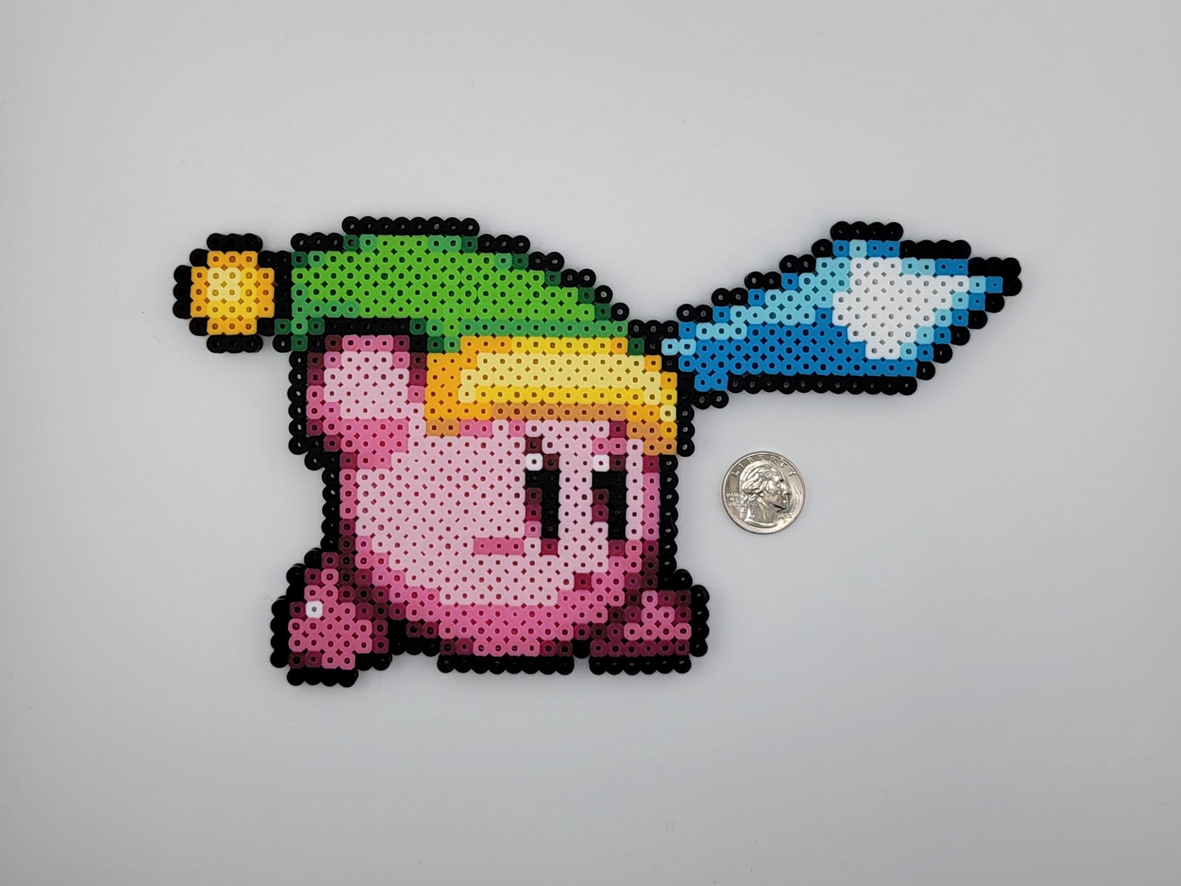 Link Kirby - Meta Knight - Pixel Art - Made From Perler Beads - Etsy