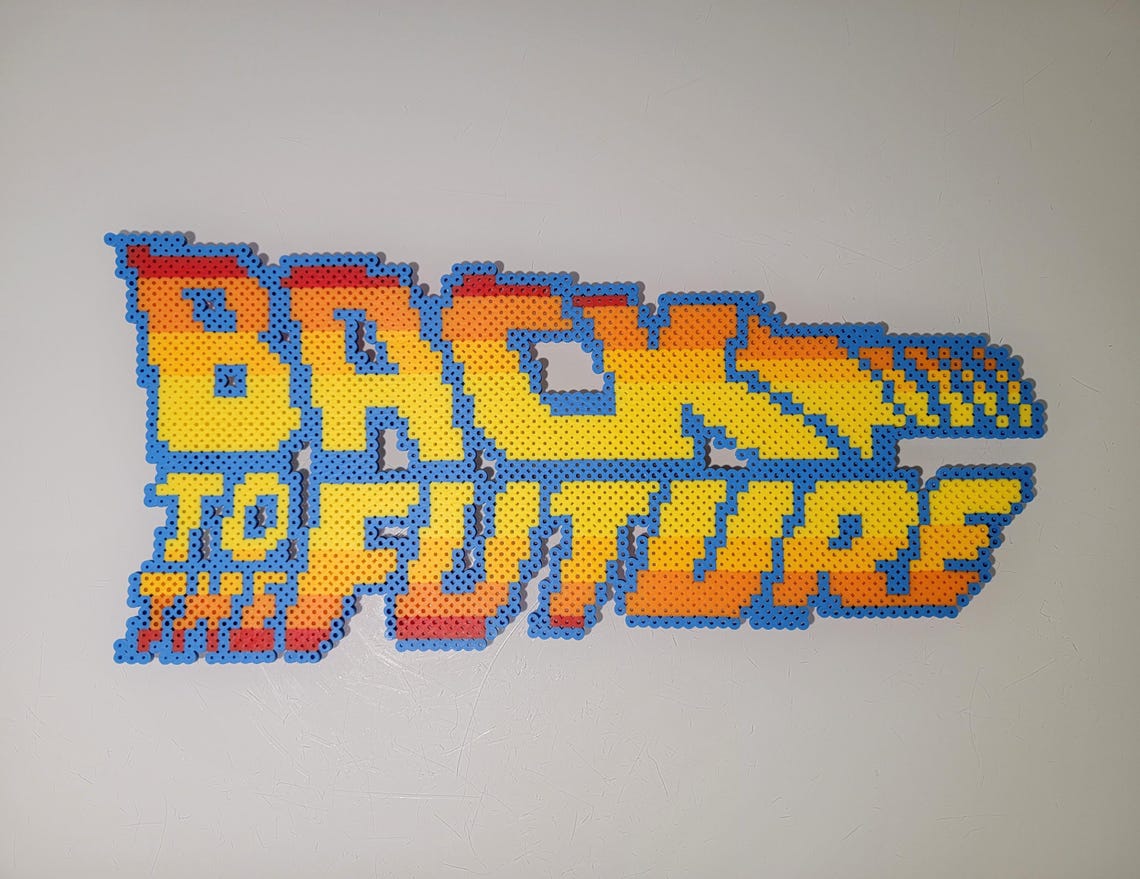 Back to the Future - Pixel Art - Made From Perler Beads - Etsy